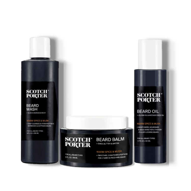 Scotch Porter Beard Bundle - Standard - GroomNoir - Black Men Hair and ...